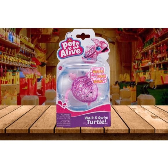 Pets Alive | Other | Zuru Pets Alive Pink Turtle Walks On Land And ...